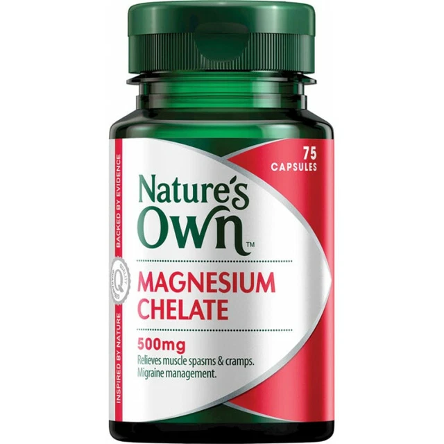 NATURE'S OWN MAGNESIUM Chelated 500mg 75 Capsules HealthCo EUR 24,26 ...