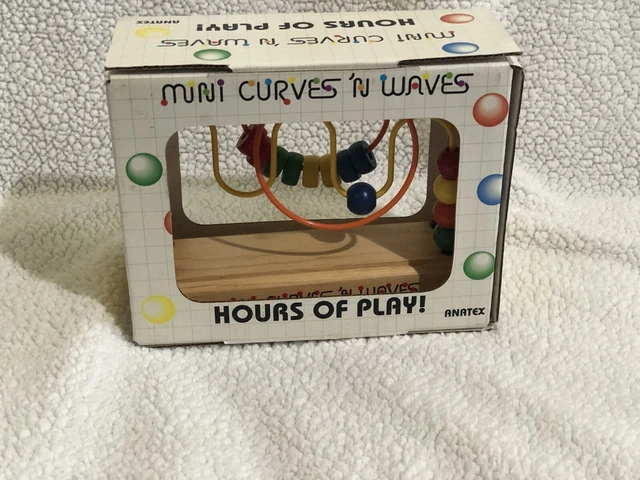VINTAGE MINI CURVES N Waves Rollercoaster Anatex Bead Chaser Maze Brand ...