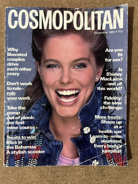 COSMOPOLITAN UK MAGAZINE Renée Simonsen September 1983 Vintage British ...