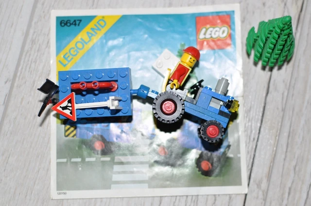 LEGO LAND 6647 inkl. Bauanleitung Traktor mit Anhänger Schild Baum ...