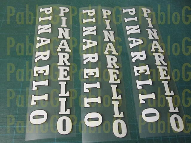 PINARELLO FRAME LETTERS only X4 kit decal sticker adesivi autocollant ...