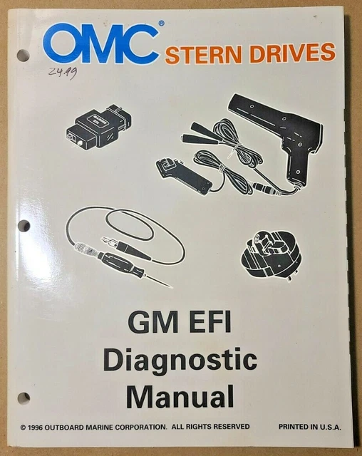 USED OMC STERN Drives GM EFI Diagnostic Manual $34.57 - PicClick CA