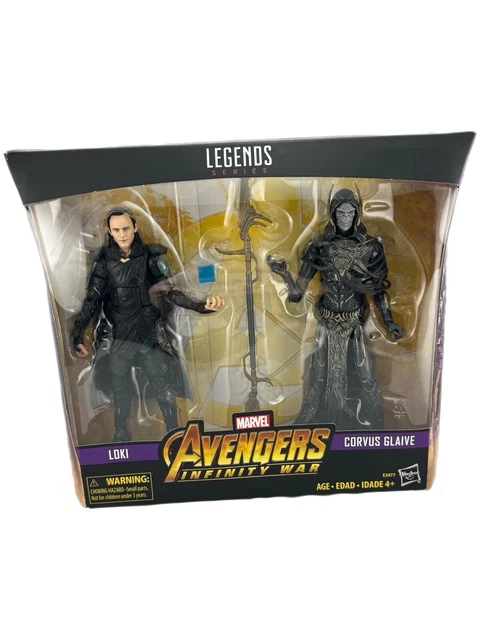 MARVEL LEGENDS LOKI & CORVUS GLAIVE Avengers Infinity War 2-Pack 6 ...