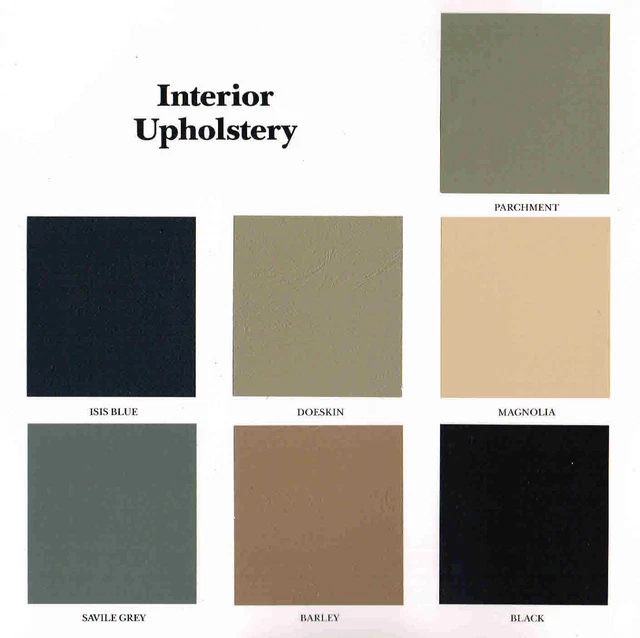 1991 JAGUAR COLOR CHART/INTERIOR Guide Brochure:XJ6,XJS EUR 8,00 ...