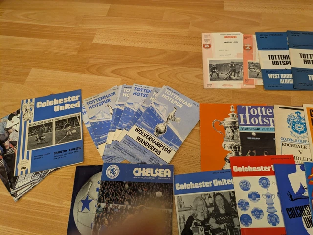 FOOTBALL PROGRAMMES COLLECTIONS/ bulk lots mainly 1970s Some 60s Some ...