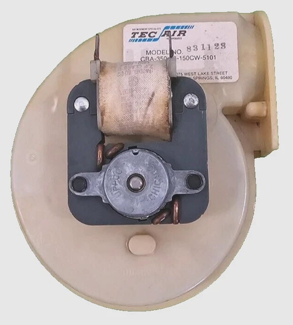 USED TEC AIR CBA-350-28-150CW-5101 Draft Inducer Blower #3000 $100.00 ...