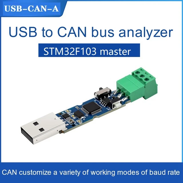 USB TO CAN Adapter Analyzer 5Kbps-1Mbps STM32 Chipschema Mehrere Arbeitsmod Y1M8 EUR 25,99 ...