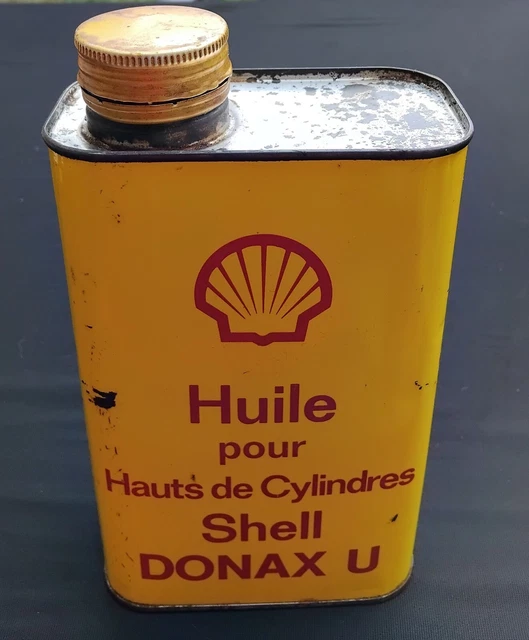ANCIEN BIDON D Huile Publicitaire SHELL DONAX U EUR 10,00 - PicClick FR