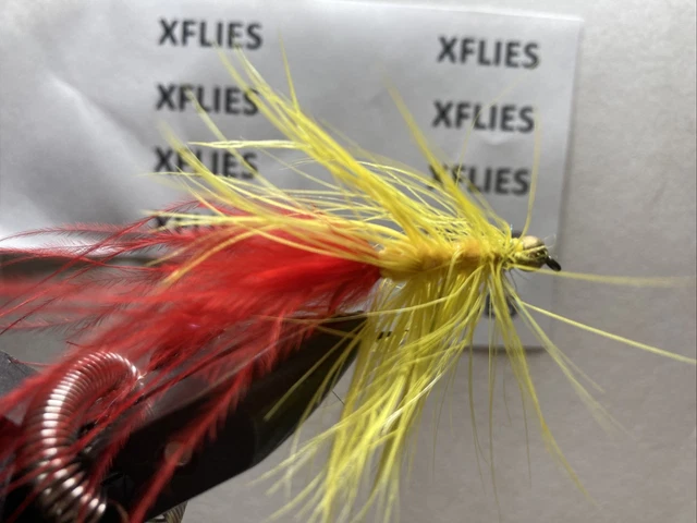 FISHING FLIES LOT 12 Streamer Woolly Buggers Hand Tied #6 BBH XFLIES ...