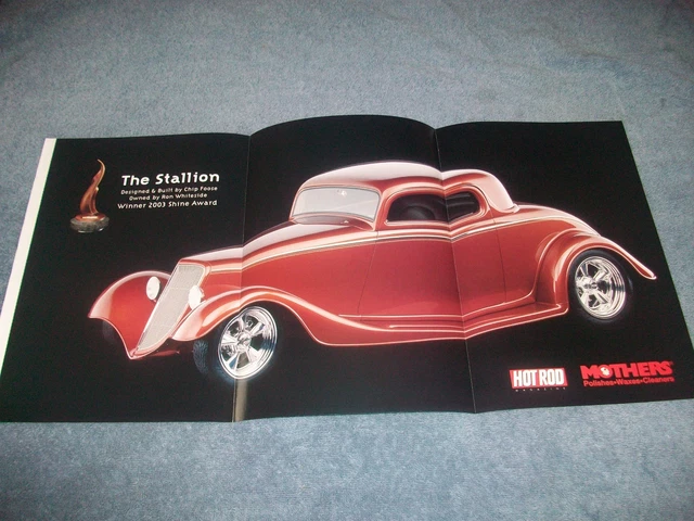 1934 FORD 3-WINDOW Coupe Foose Built Street Rod Poster for Mothers ...