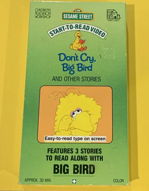 VHS TAPE SESAME Street Start To Read Video Don’t Cry Big Bird £5.51 ...
