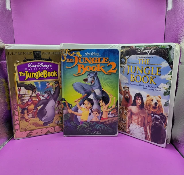THE JUNGLE BOOK VHS Lot - 1 , 2 , Movies - Walt Disney Bundle 3 pack £9 ...