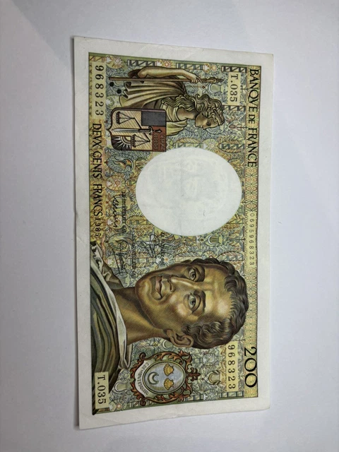 BILLET 200 FRANCS montesquieu 1985 EUR 4,50 - PicClick FR