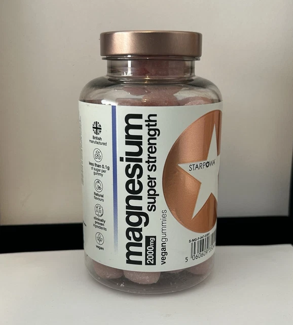 STARPOWA MAGNESIUM CITRATE 2000mg Vegan Gummies, Natural Flavours £19. ...