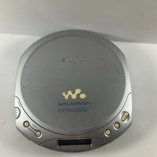 SONY D-E330 ESPMAX Portable Walkman CD Player Silver Tested & Working £ ...