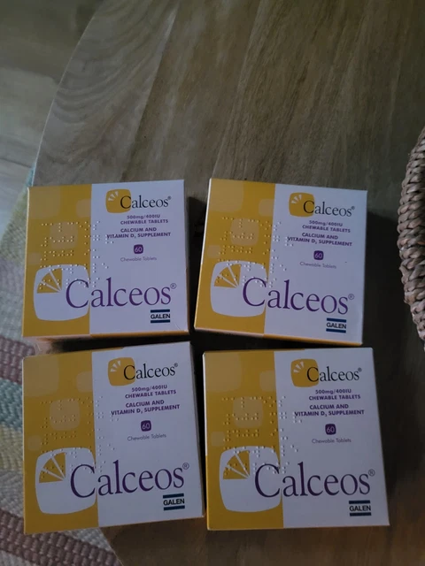 CALCEOS CHEWABLE 400IU (10mcg) - X 60 NEW IN BOX **FREE FAST POST £18. ...