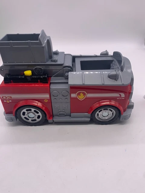 PAW PATROL TRANSFORMING Fire Truck Marshall Split Second 2 In 1 Vehicle ...