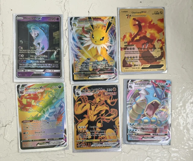 CARTE POKÉMON CHARIZARD Vmax Gyarados Vmax Mewtwo Gx Eternatus Vmax Ecc ...
