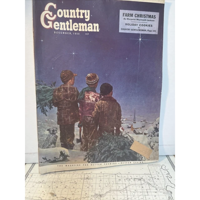 COUNTRY GENTLEMAN MAGAZINE Christmas 1950 Christmas Trees North Star £ ...