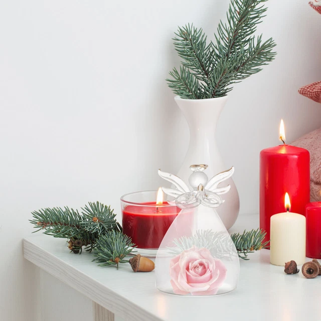 CLEAR GLASS CLOCHE Bell Jar Display Case 5"x3" Angel Dome £10.39 ...