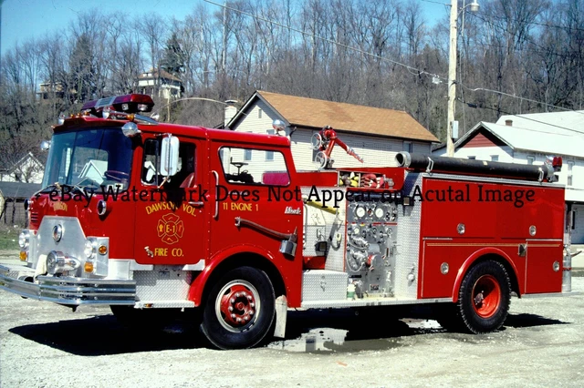 DAWSON PA FIRE Apparatus Slide 1973 Mack CF 1250 gpm Pumper - Engine 1 ...