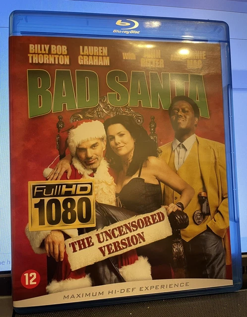BAD SANTA (2003) UNRATED Region ABC Blu Ray Billy Bob Thornton Lauren ...