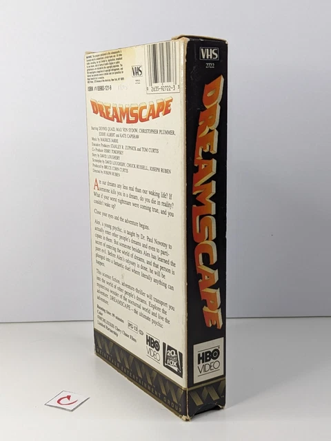 DREAMSCAPE (VHS, 1990) Dennis Quaid Christopher Plummer $19.97 ...