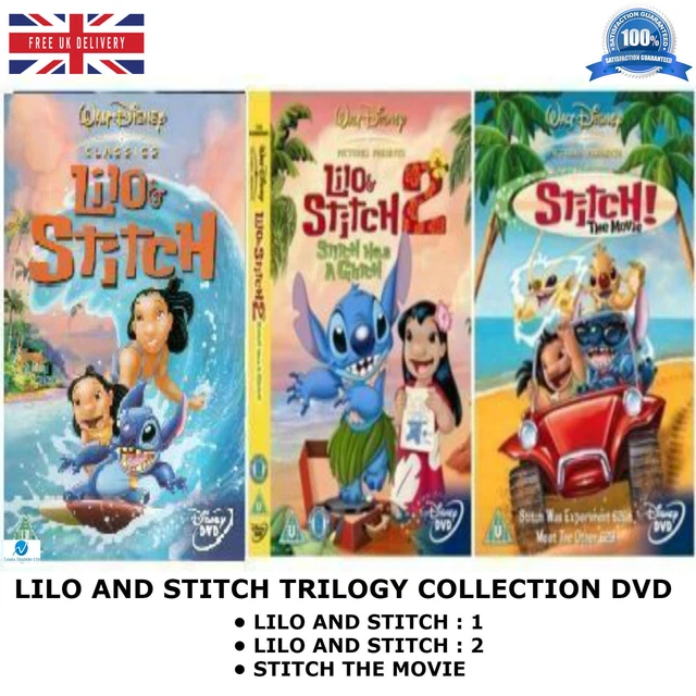 LILO AND STITCH TRILOGY 1-3 COLLECTION 1 2 3 ALL 3 MOVIES Sealed UK ...