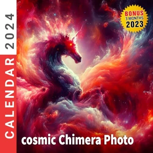 COSMIC ZODIAC CHIMERA Calendar 2024 Jan 2024 to Dec 2024 Bonus 3 Months ...