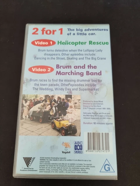 BRUM MARCHING BAND / Helicopter Rescue (2 Videos in 1) VHS Video Tape ...