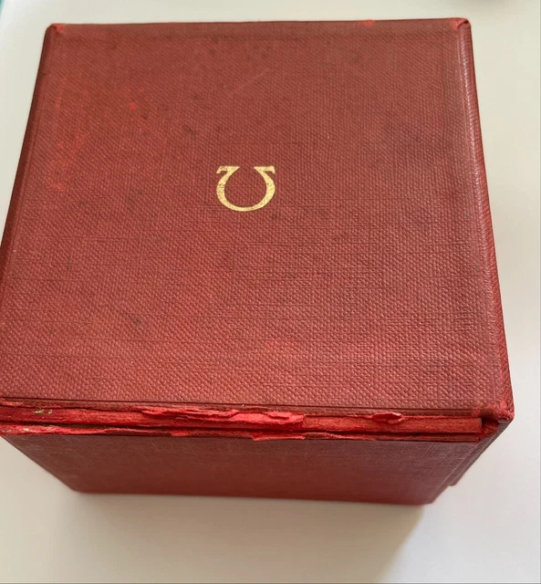 VINTAGE OMEGA 8 Days Clock Swiss Made BOX & PAPERS RED Seconds Hand ...