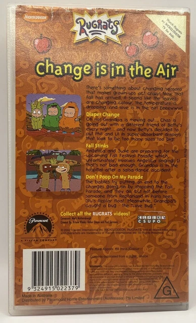 RUGRATS CHANGE IS In The Air VHS Kids Cartoon 90's Retro Video Tape PAL ...