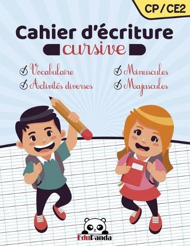EDU PANDA CAHIER d'écriture cursive CP/CE2 (Tascabile) EUR 13,48 ...