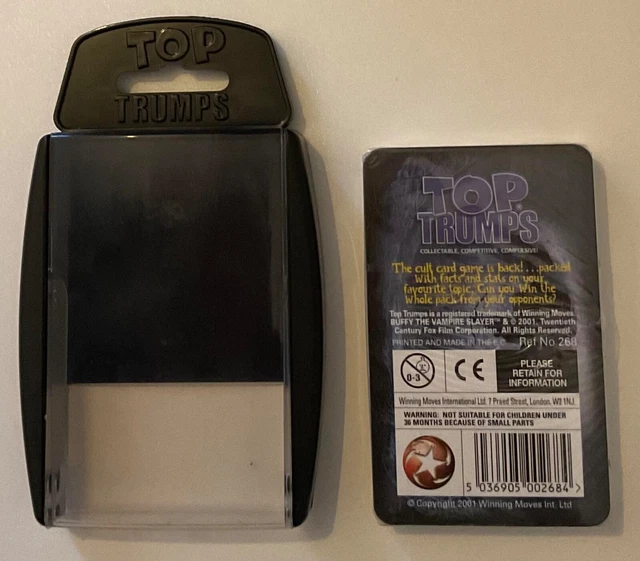 BUFFY THE VAMPIRE Slayer Winning Moves Top Trumps 2001 B/N Sealed. Free ...