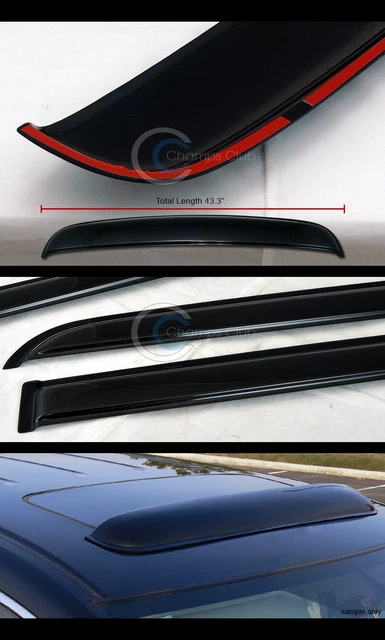 FOR 10-24 4RUNNER Smoke Sun Shade Vent Window Visors+Sunroof Moon Roof ...