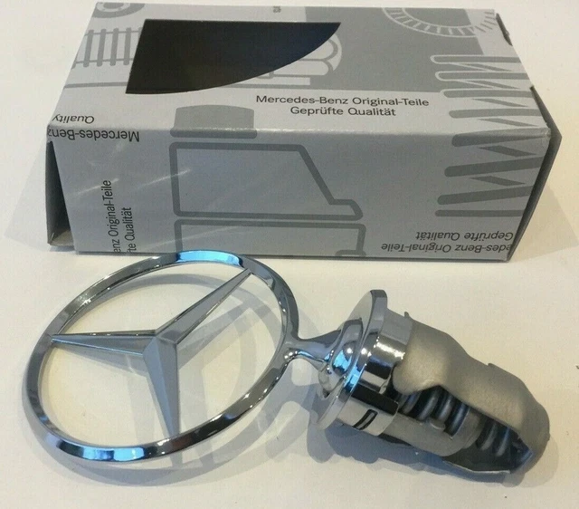 MERCEDES BENZ NEW Genuine W123 W126 W124 Star Bonnet Badge Emblem ...