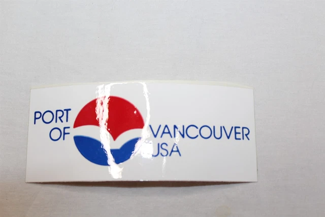 STICKER LABEL ADVERTISING Port Of Vancouver USA Collectible Badge Decal ...