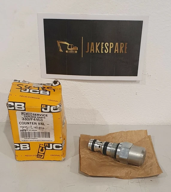 NEW GENUINE JCB Counter Balance Valve 333/F4153 Tlt Teletruck £70.00 ...