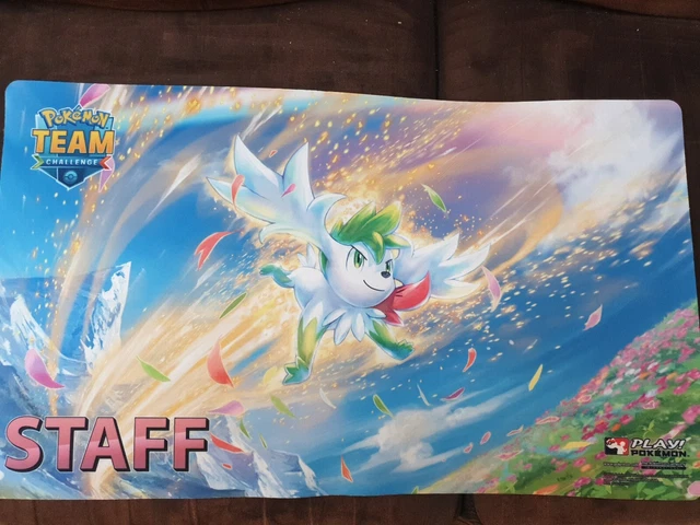 POKEMON TEAM CHALLENGE Staff Shaymin Sky Form Playmat EUR 21,86 ...