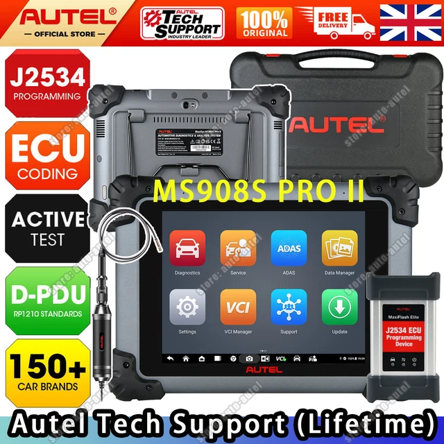AUTEL MAXISYS MS908S Pro II 2024 Diagnostic Scan ECU Pr-ogramming ...