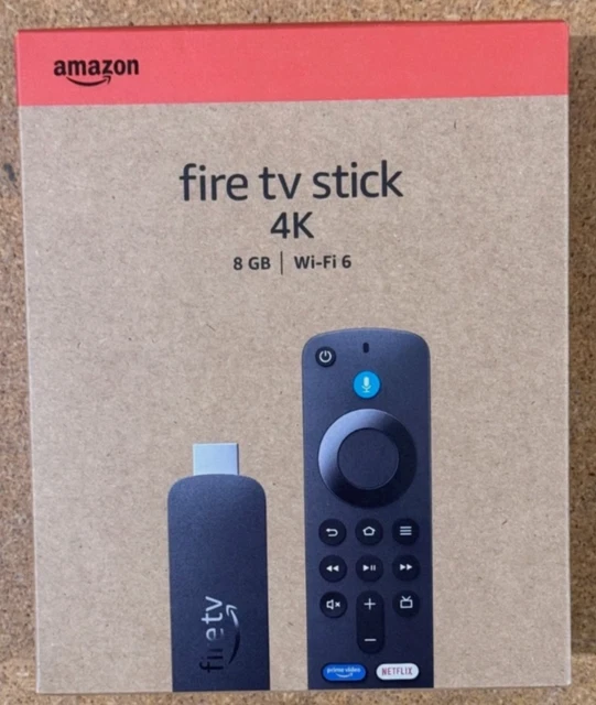 AMAZON FIRE TV Stick 4K streaming device (Newest gen) 8GB AND WIFI 6 ...