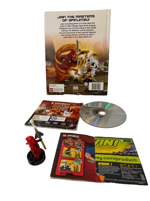 LEGO NINJAGO CHARACTER encyclopedia and Red Kai Nijago figure and CD ...