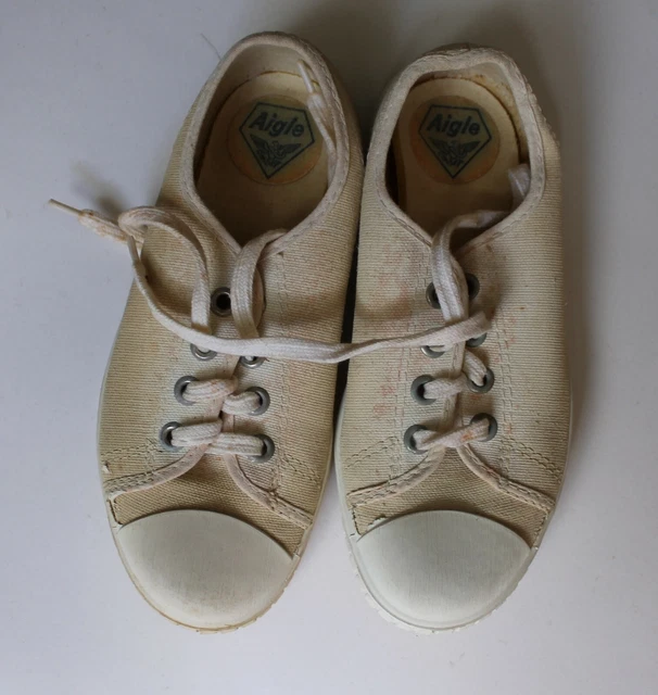 TENNIS VINTAGE AIGLE Hutchinson. pointure 33. années 60/70 EUR 19,00 ...