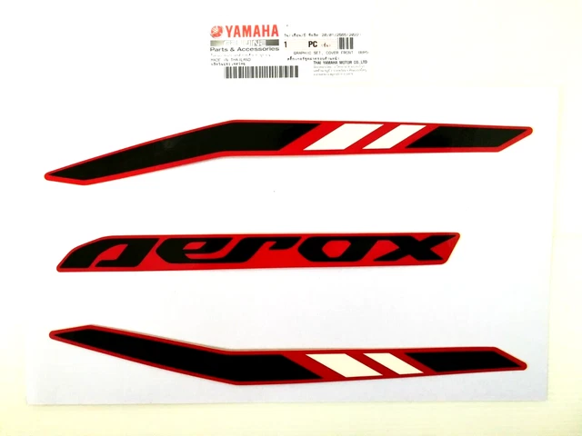 1 SET ORIGINAL Yamaha-AEROX 2022-Front-Schriftzug-Aufkleber-Sticker ...