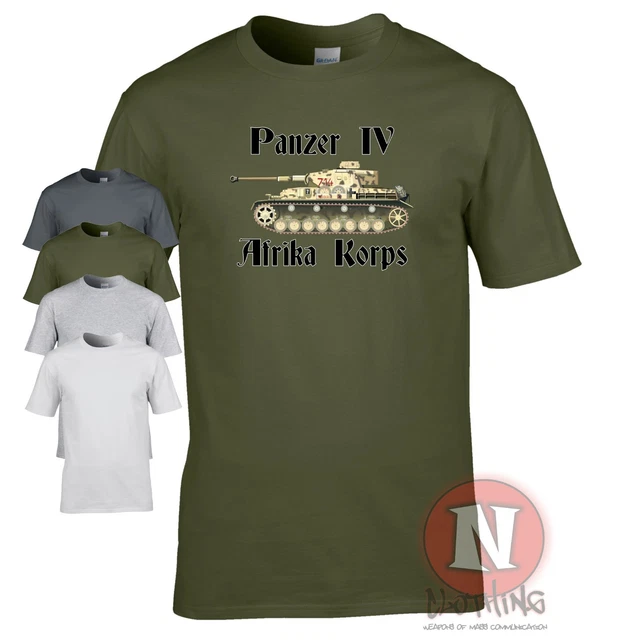 PANZER 4 AFRIKA korps tank WW2 German military armour T-shirt World of ...