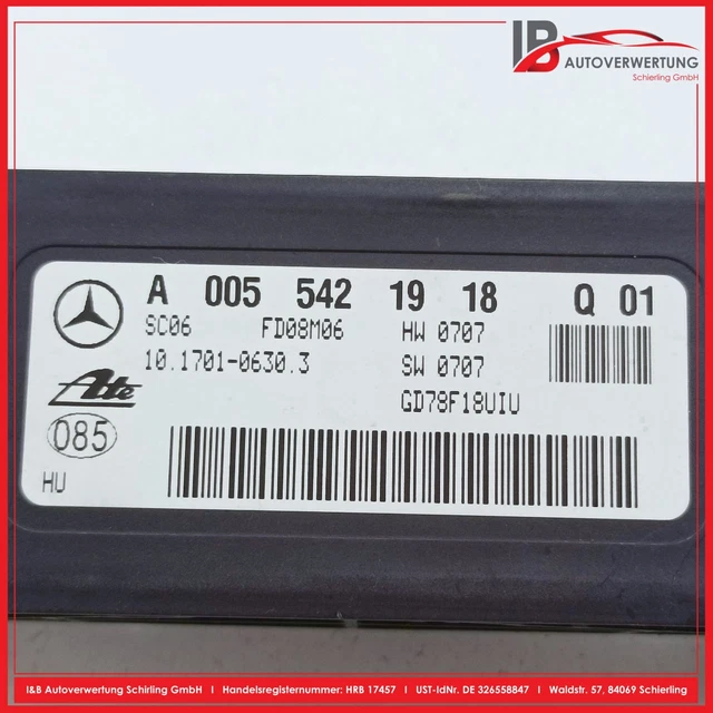 MERCEDES C-CLASS W204 C200 COMPRESSOR Sensor Rotary Rate Sensor ...