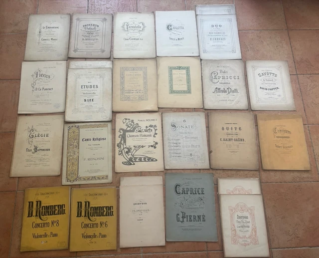 LOT DE 14 anciennes partitions de musique ...... EUR 14,00 - PicClick FR