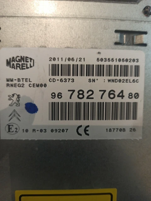 AUTORADIO GPS MULTIMEDIA Peugeot 508 Rneg2 Rt6. Codage Inclus EUR 305 ...