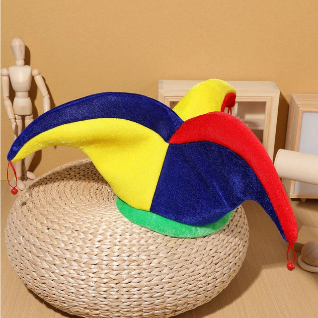 2 PCS HAT Jesters Cap Kids Clown Caps Triangle with Bells Child Staff £ ...