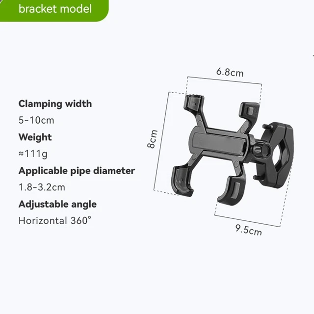 4CLAW PHONE MOUNT with Space Saving Design for Road and Mountain Bikes ...